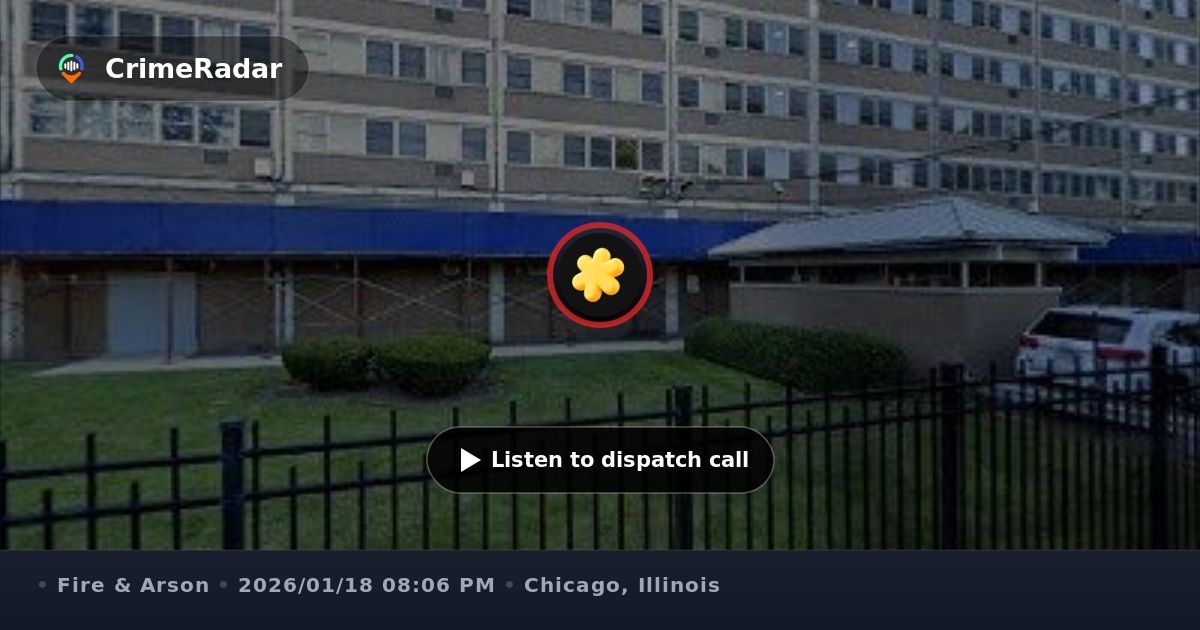 Kitchen fire triggers alarm in high-rise, Chicago IL | CrimeRadar