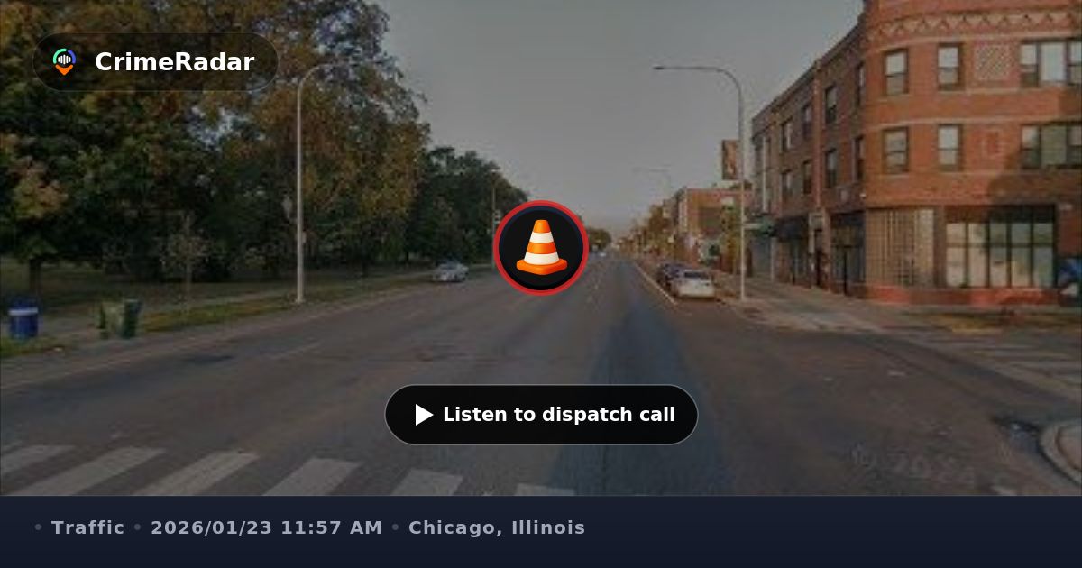 Abandoned car causes light pole hazard near Roosevelt, Chicago IL ...