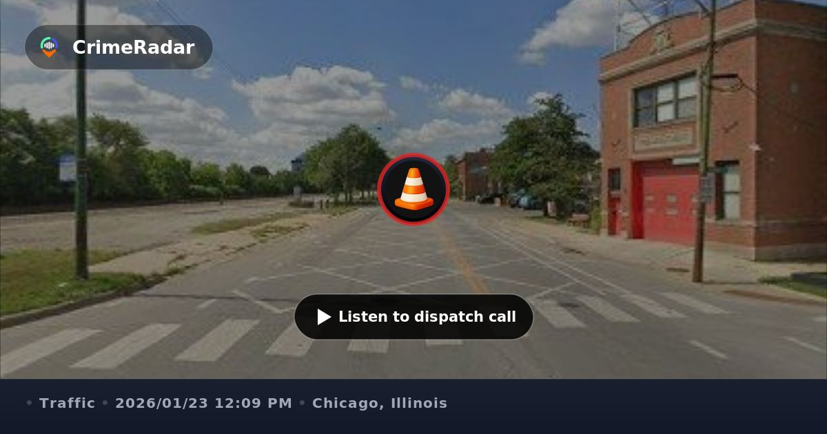 Car stuck on train tracks near Vincennes Avenue, Chicago IL | CrimeRadar