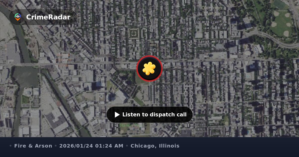 Fire crew checks alarm near West Sullivan St, Chicago IL | CrimeRadar