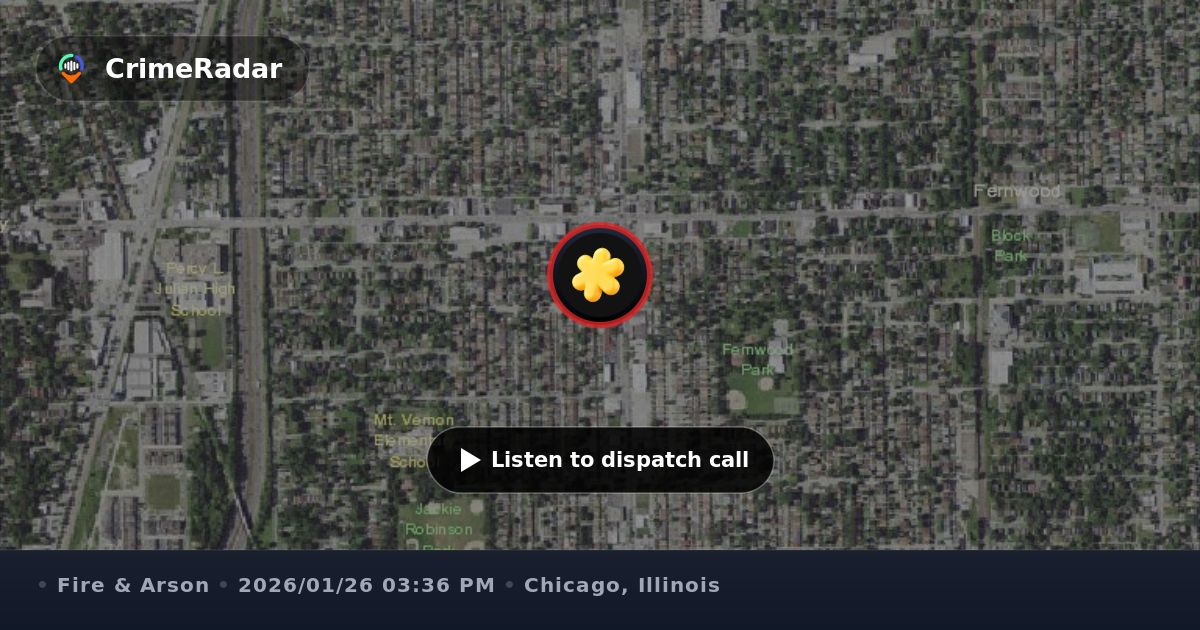 Fire crews check possible pole fire on South Peoria, Chicago IL ...