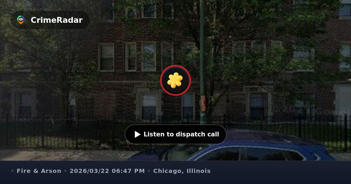 Fire investigation at four-story courtyard building, Chicago IL ...