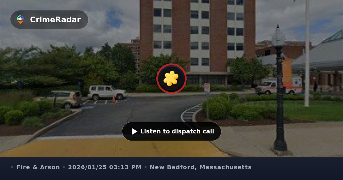 Downed light pole near St. Luke’s Hospital, New Bedford MA | CrimeRadar