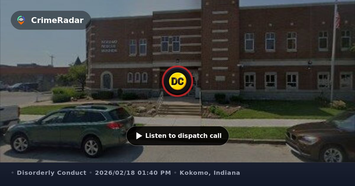 Disturbance near rescue mission on West Mulberry, Kokomo IN | CrimeRadar