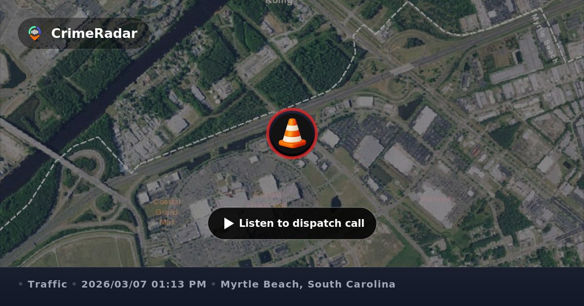 Motor vehicle accident at Red Robin parking area, Myrtle Beach SC ...