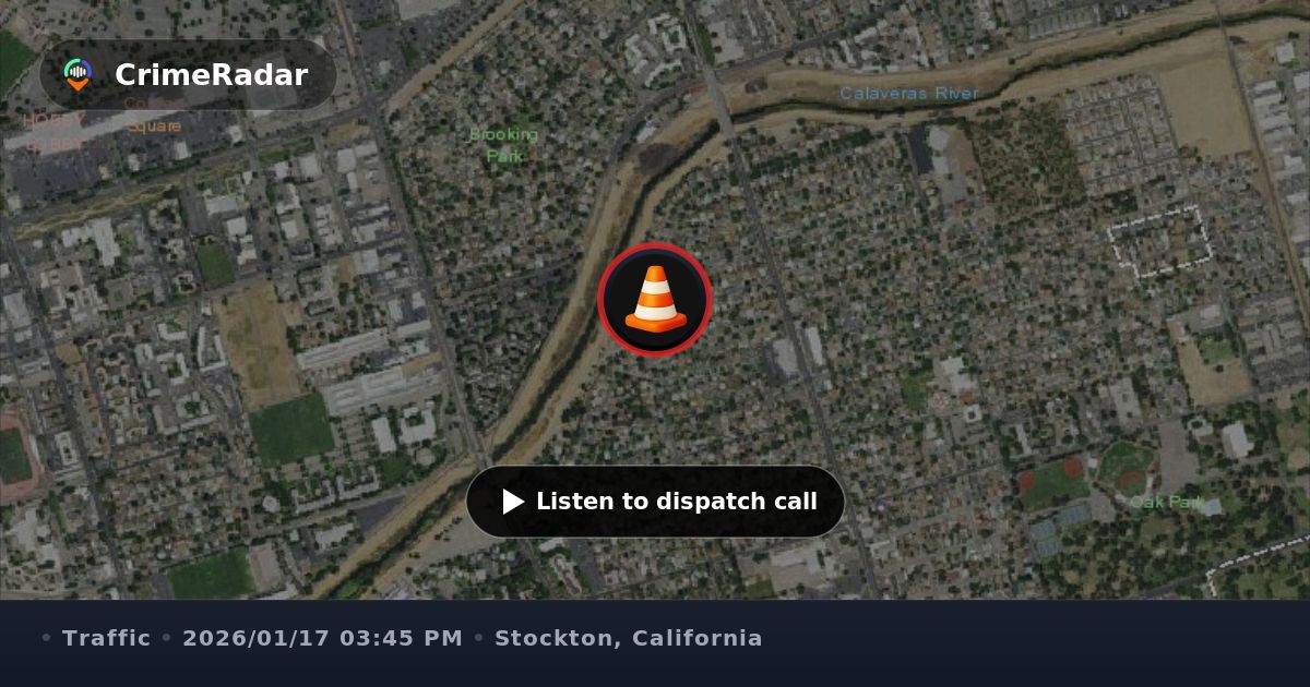Collision near Brookside and Pacific, Stockton CA | CrimeRadar