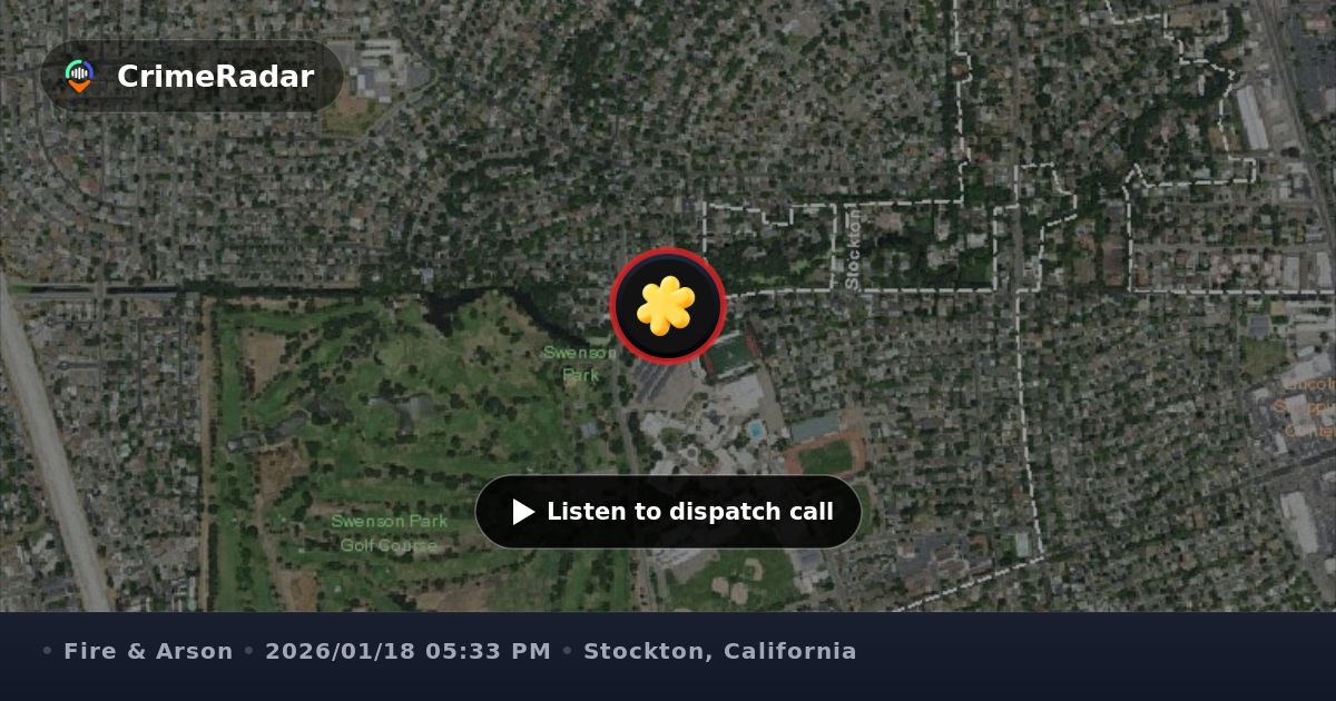 Fire alarm reported near North Pershing Ave, Stockton CA | CrimeRadar
