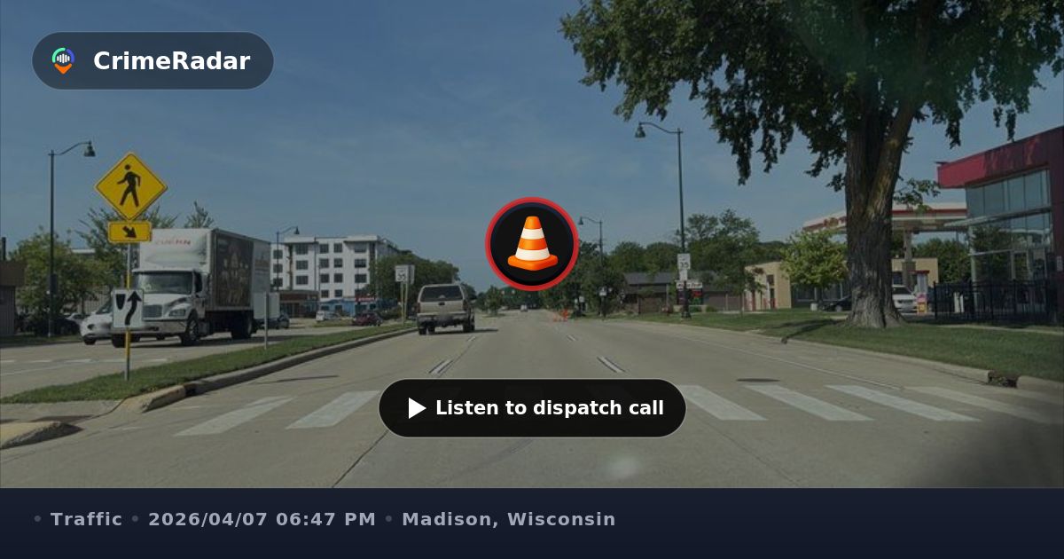 Crash with injured driver on East Washington Avenue, Madison WI ...