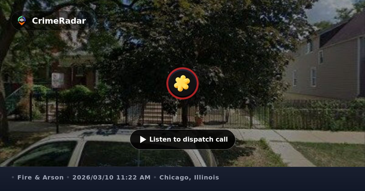 Second-floor fire in two-story apartment building, Chicago IL | CrimeRadar