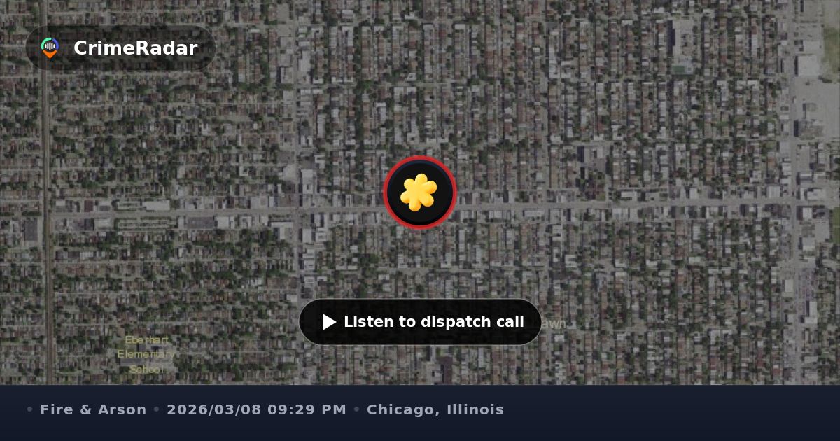 Dumpster fire on West 64th Street, Chicago IL | CrimeRadar