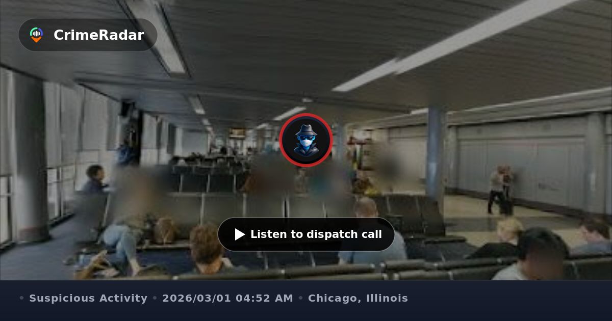 Report of woman screaming for help at O’Hare, Chicago IL | CrimeRadar