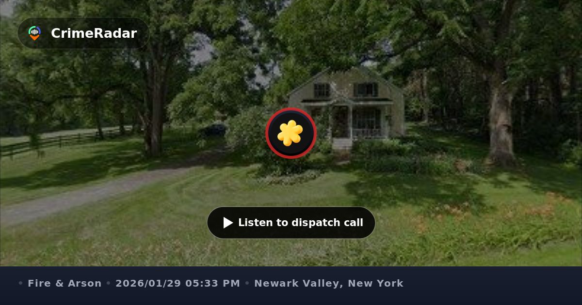 Chimney fire reported near Tiona Road in Newark Valley, Newark Valley ...