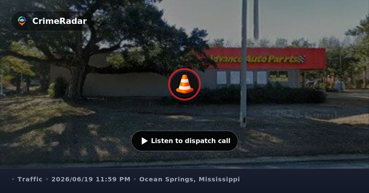 Parking lot crash at auto parts store, Ocean Springs MS | CrimeRadar