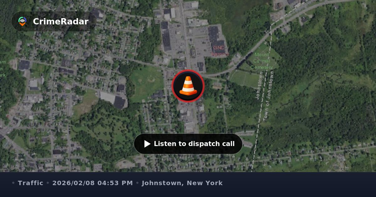 Vehicle parked at stop sign causes obstruction, Johnstown NY | CrimeRadar