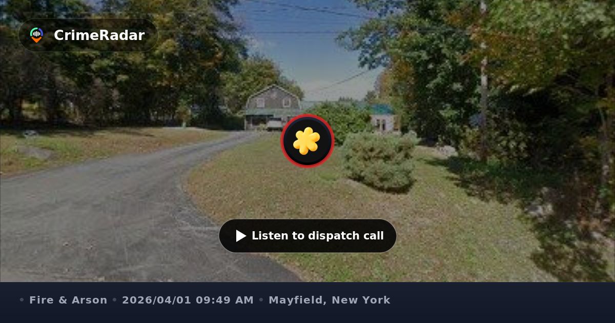 Confirmed structure fire on Jackson Summit Road West, Mayfield NY ...