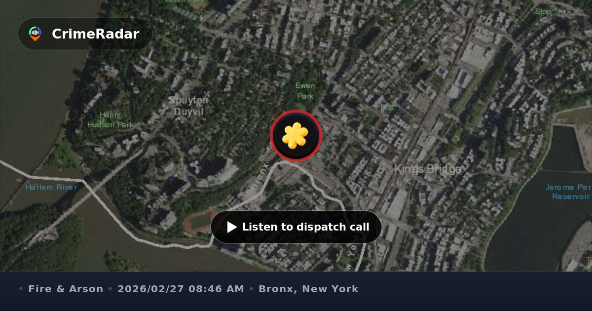 Valve alarm at Cedric Avenue terminal in Bronx, Bronx NY | CrimeRadar