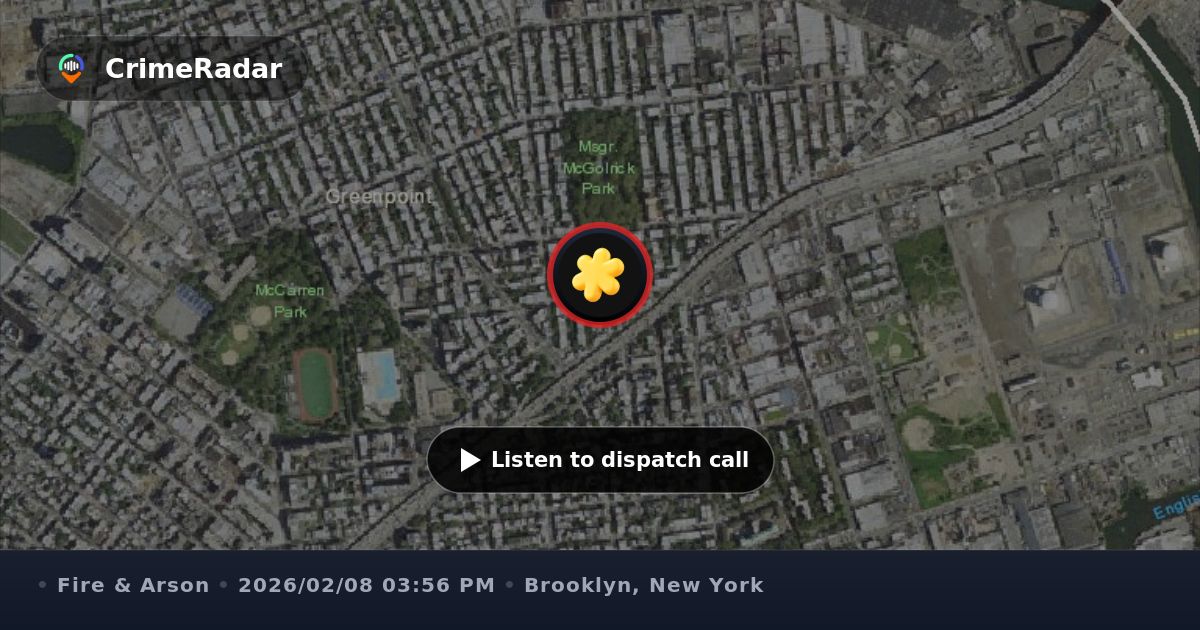 Small fire reported near Graham and Metropolitan, Brooklyn NY | CrimeRadar