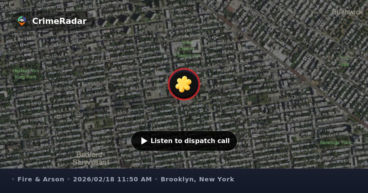 Manhole fire on McDonough Street in Brooklyn, Brooklyn NY | CrimeRadar