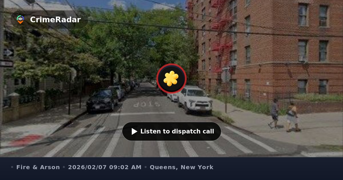 Fire reported at apartment on Denman Street, Queens NY | CrimeRadar