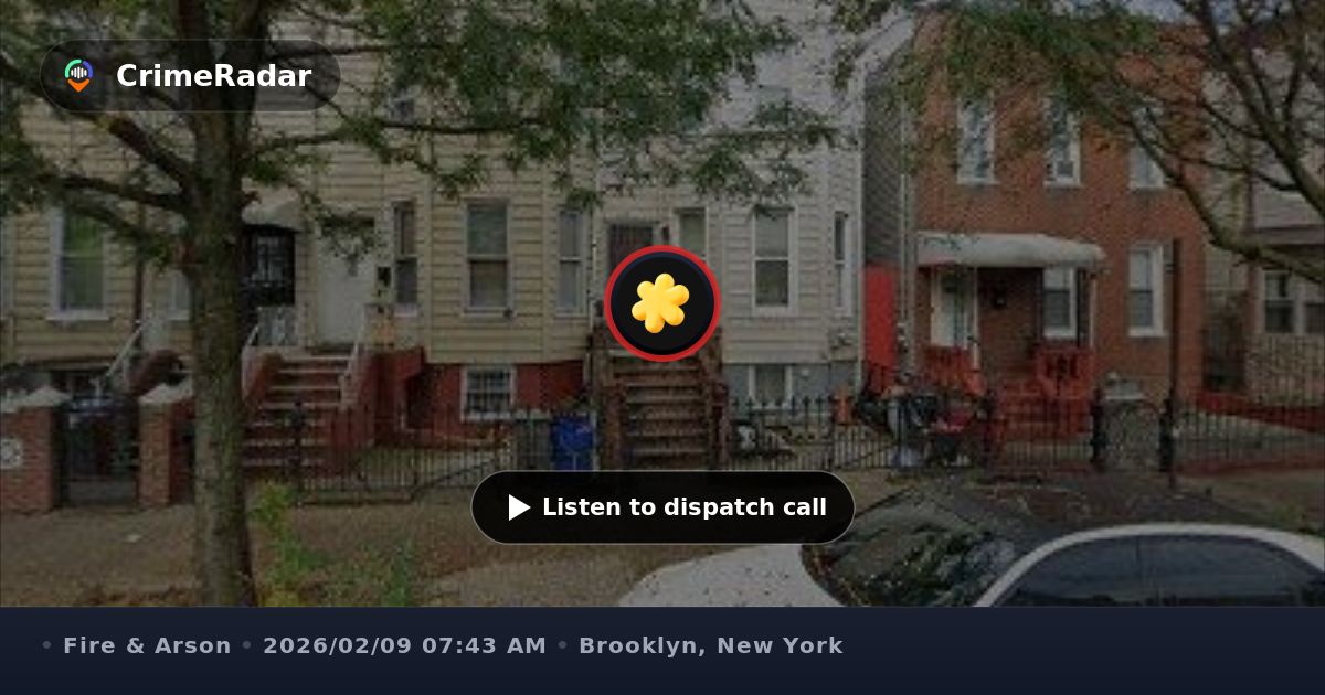 Fire reported at private residence near Warwick St, Brooklyn NY ...