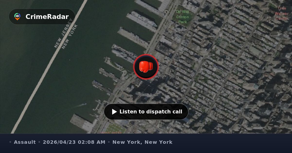 Confirmed stabbing near West 52nd Street and 9th Avenue; male Black ...