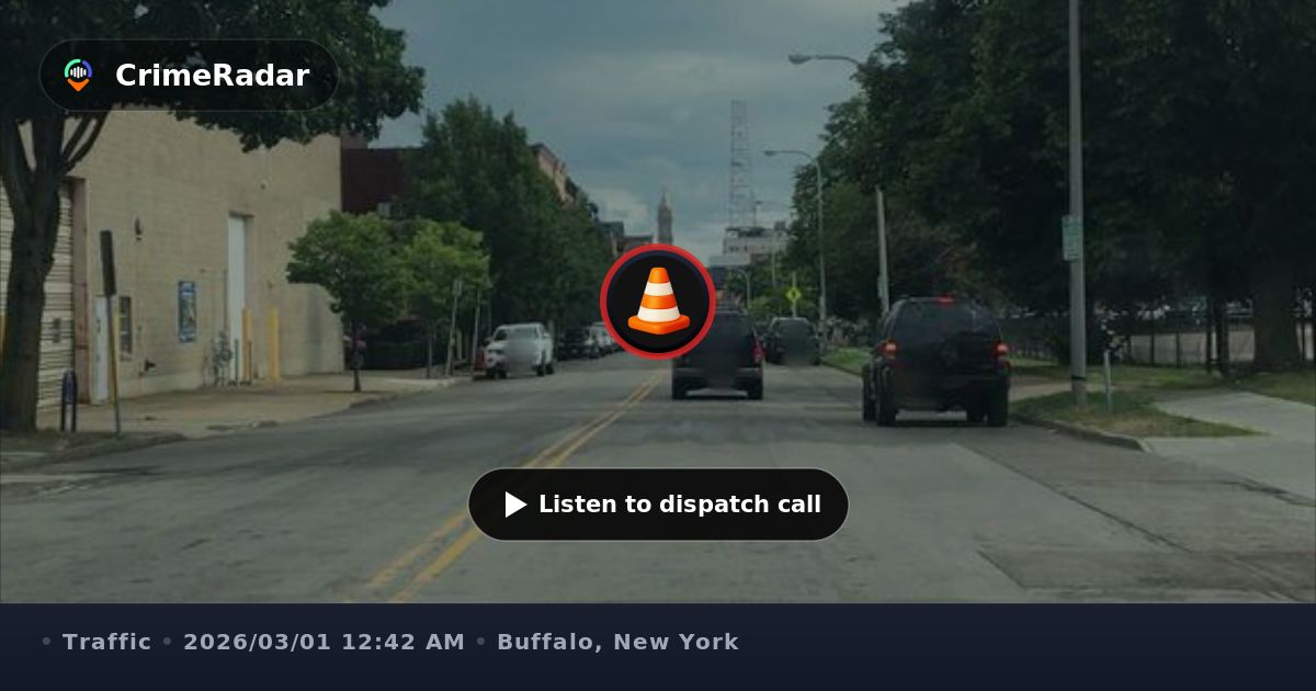 Traffic crash near Almond and Tupper streets, Buffalo NY | CrimeRadar