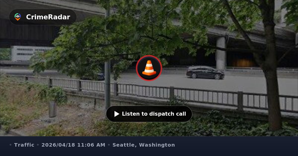 Two-car injury crash on southbound I-5 HOV lane, Seattle WA | CrimeRadar