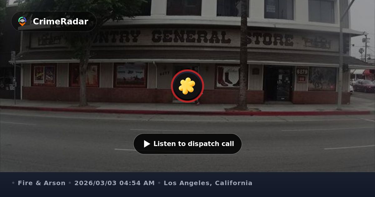 Smoke investigation after lab building fire, Los Angeles CA | CrimeRadar