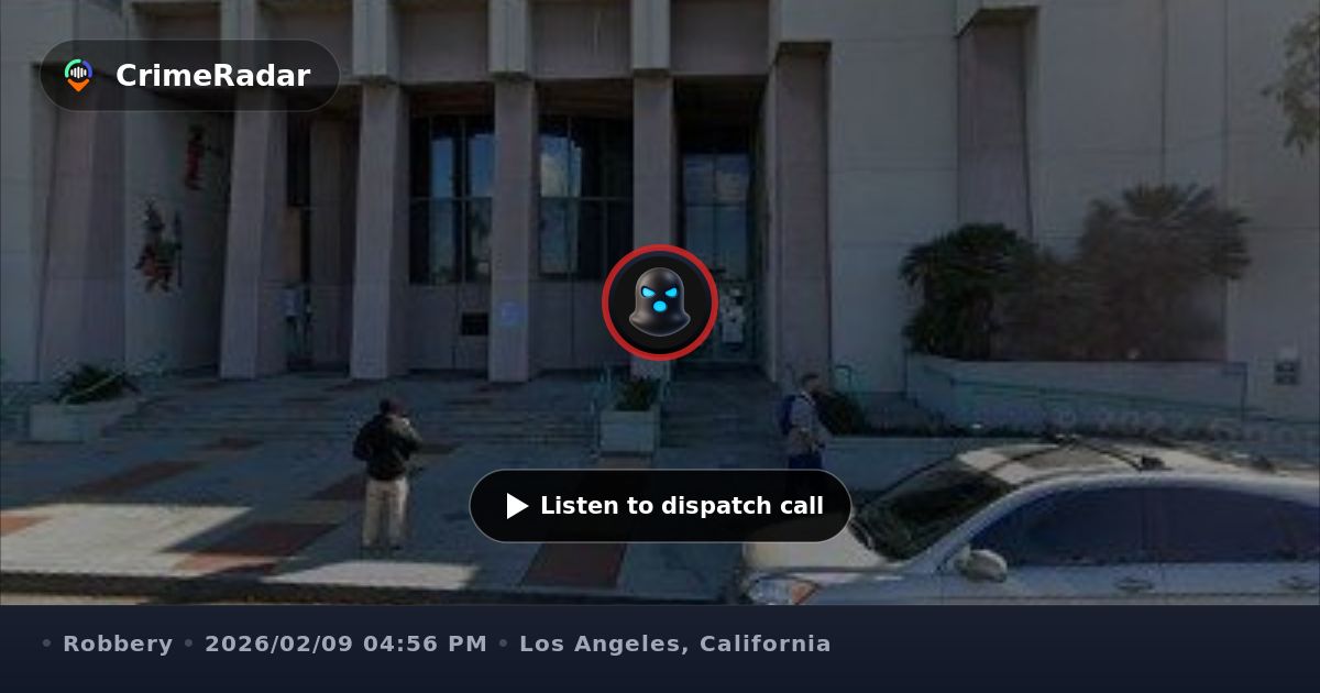 Robbery suspect detained on South Broadway, Los Angeles CA | CrimeRadar