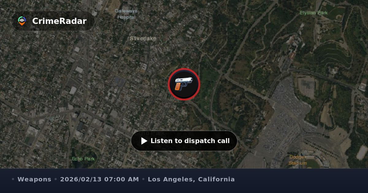 Bald man in black reported with a weapon near Sunset Boulevard, Los ...