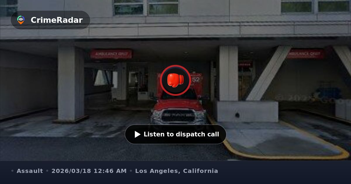 Battery suspect at Kaiser Sunset emergency room, Los Angeles CA ...