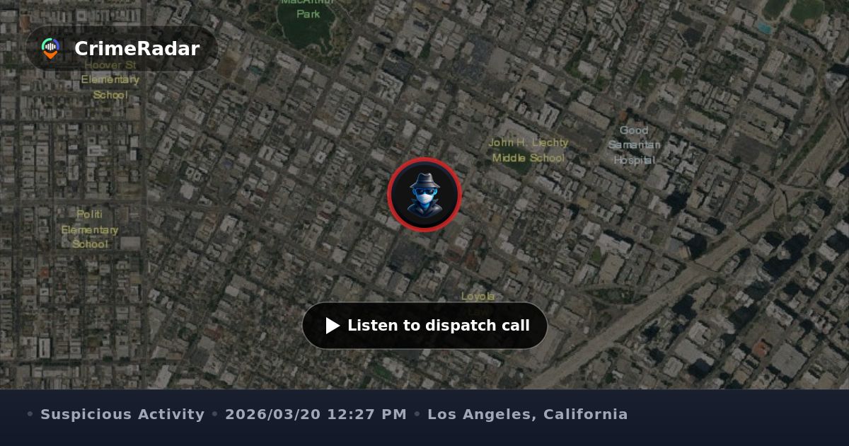 Suspicious man reported at El Pollo Loco, Los Angeles CA | CrimeRadar