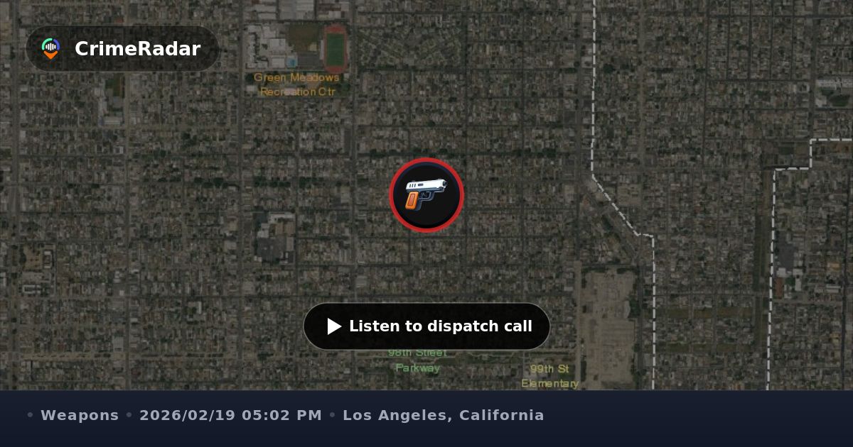 Man with possible gun case at Tom's Burgers lot near Avalon & Century ...