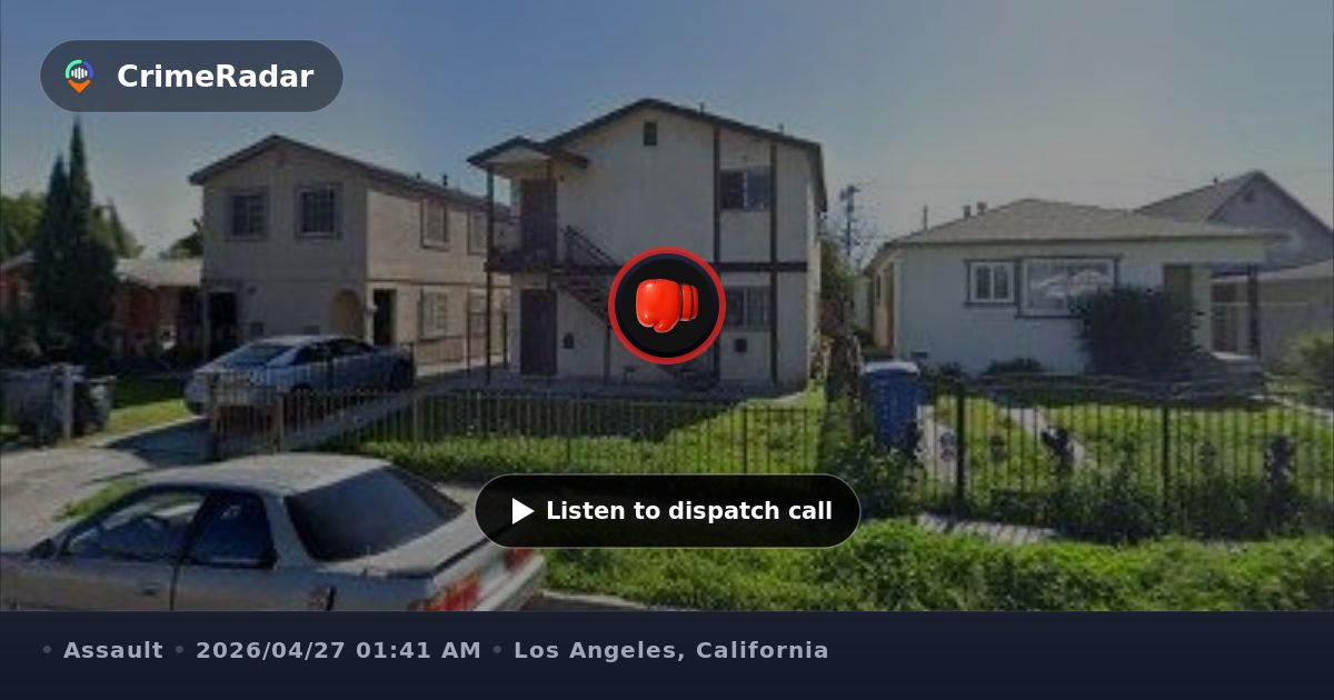 Assault with a weapon reported on East 113th Street, Los Angeles CA ...