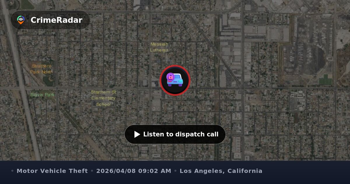 Report of stolen blue Chevrolet Tahoe in area, Los Angeles CA | CrimeRadar