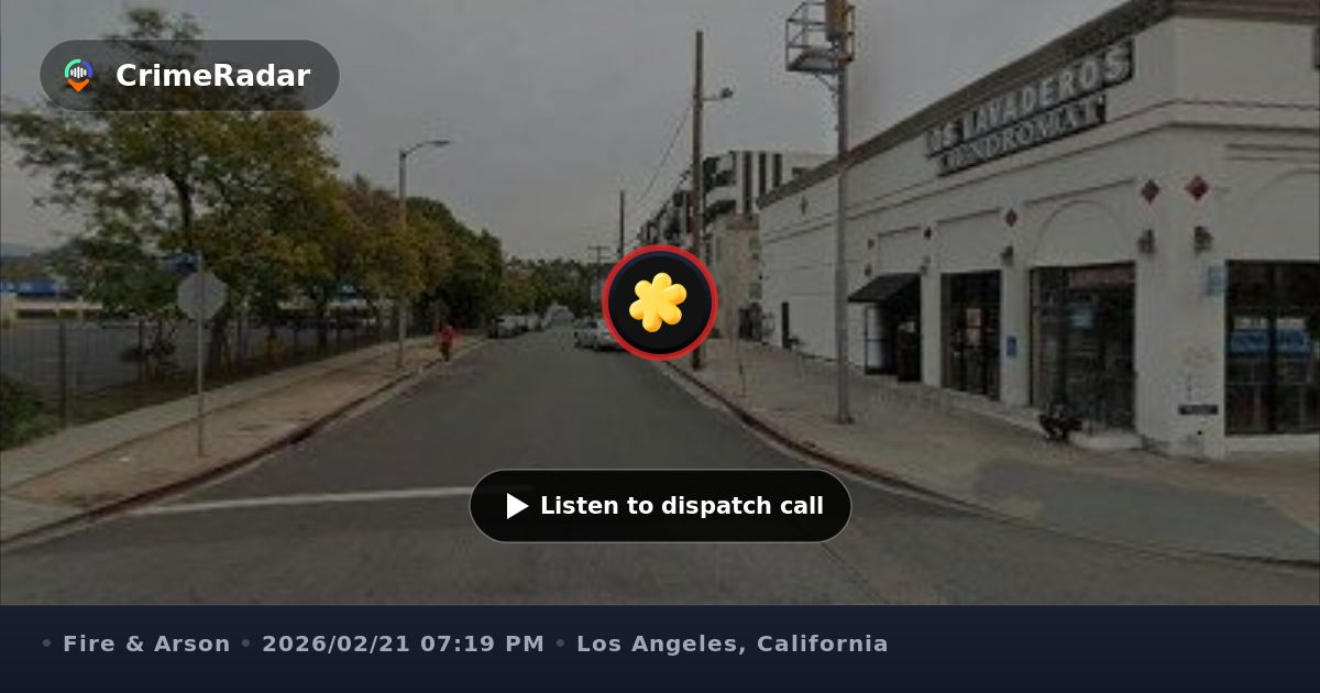 Rubbish fire at Cardinal Terrace and Marathon Street, Los Angeles CA ...