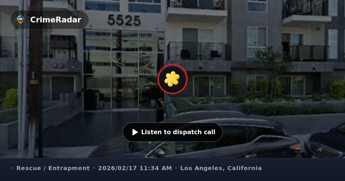 Elevator entrapment on N Case Avenue, Los Angeles CA | CrimeRadar