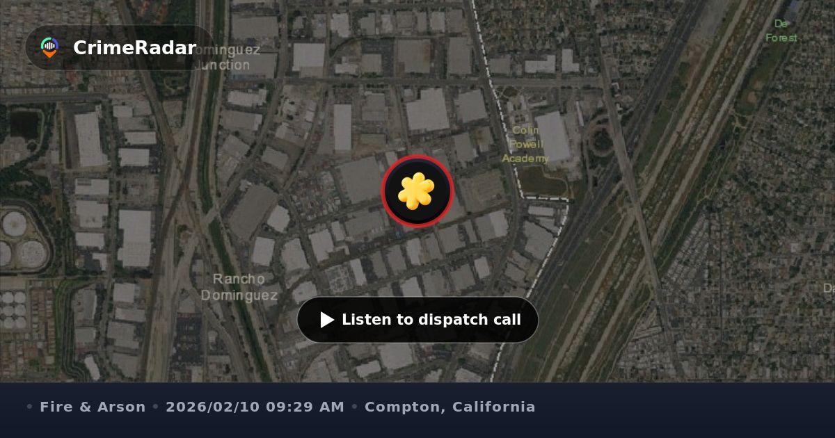 Special rescue and fire units sent to Susana Road, Compton CA | CrimeRadar
