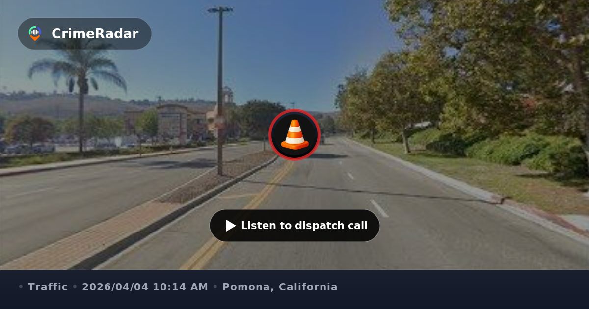 Traffic crash with people trapped on 71 freeway, Pomona CA | CrimeRadar