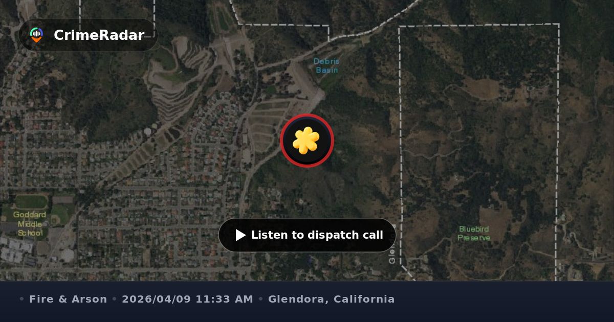 Structure fire reported on Hollyhill Lane, Glendora CA | CrimeRadar