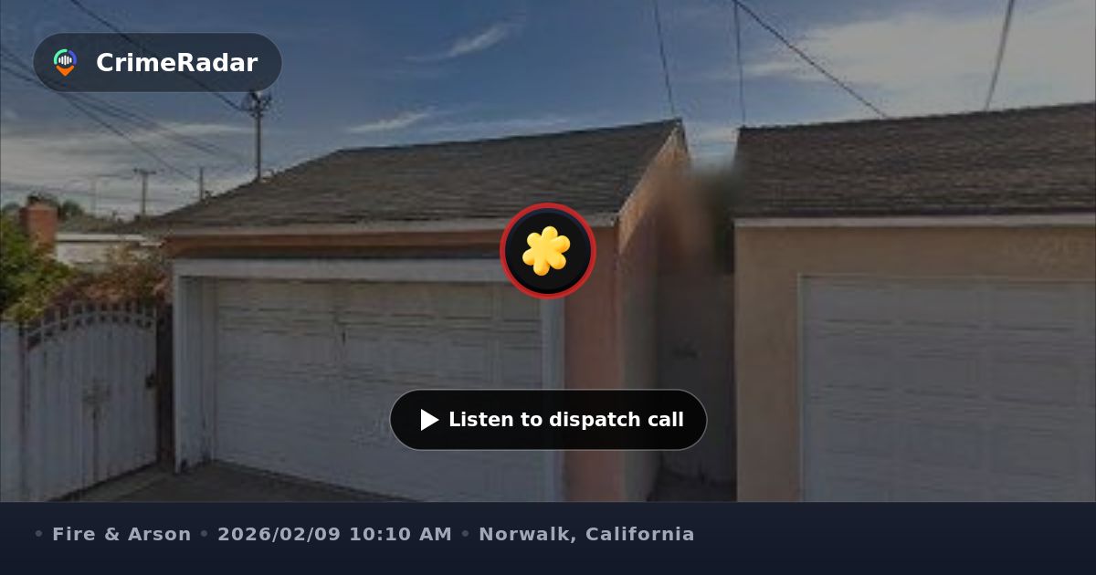 Fire crews respond to structure fire near Foster Rd, Norwalk CA ...