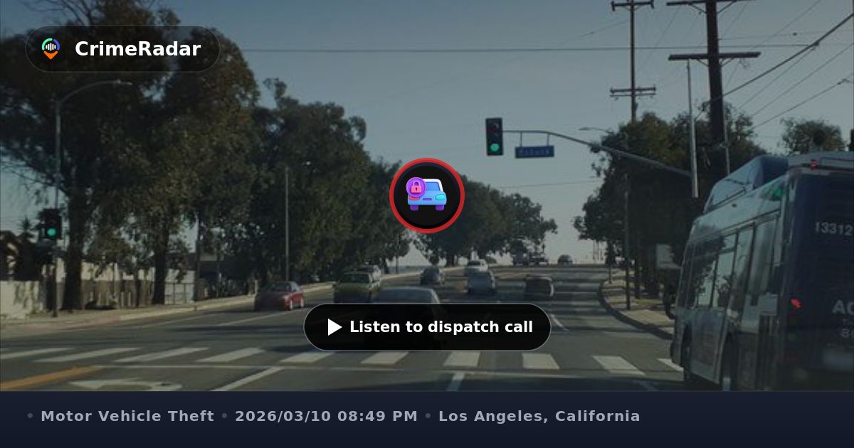 Chop shop activity reported near PCH and Eubank, Los Angeles CA ...