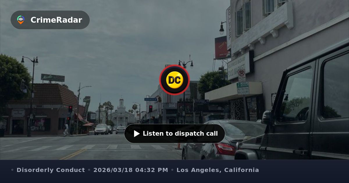 Man screaming at Hollywood apartment building, Los Angeles CA | CrimeRadar