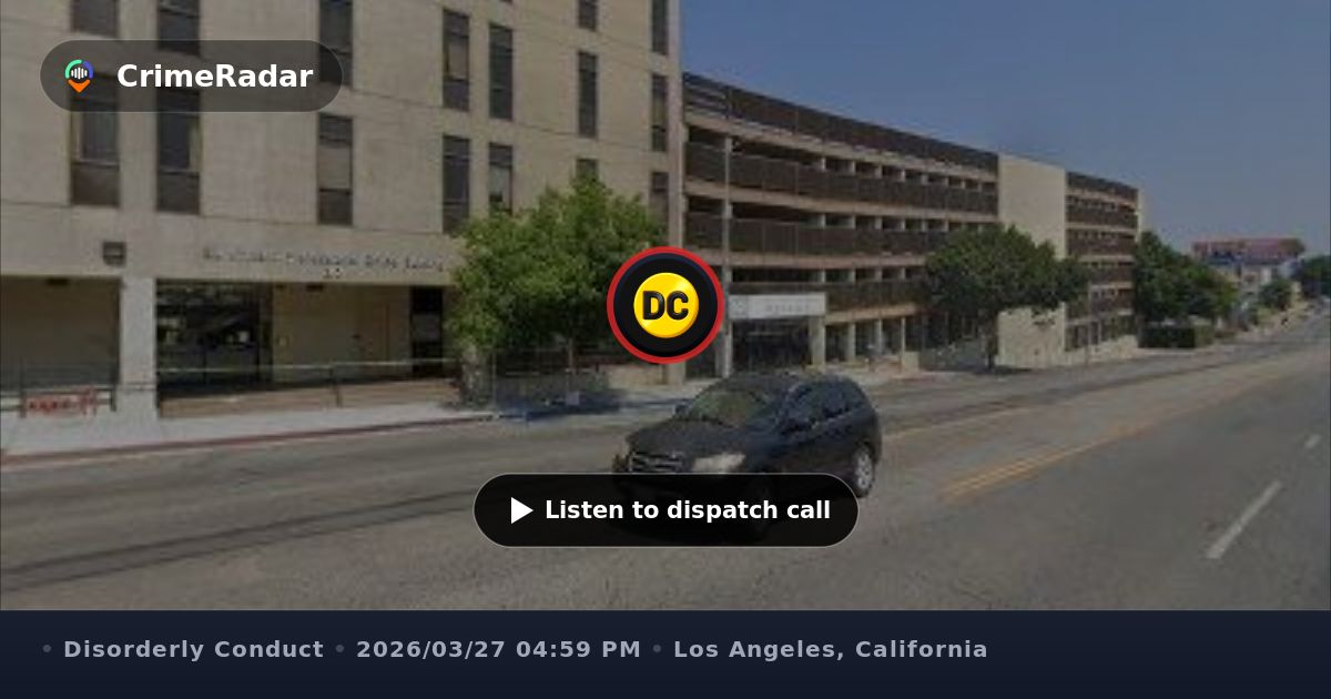 Woman under parked SUV refuses to leave street, Los Angeles CA | CrimeRadar