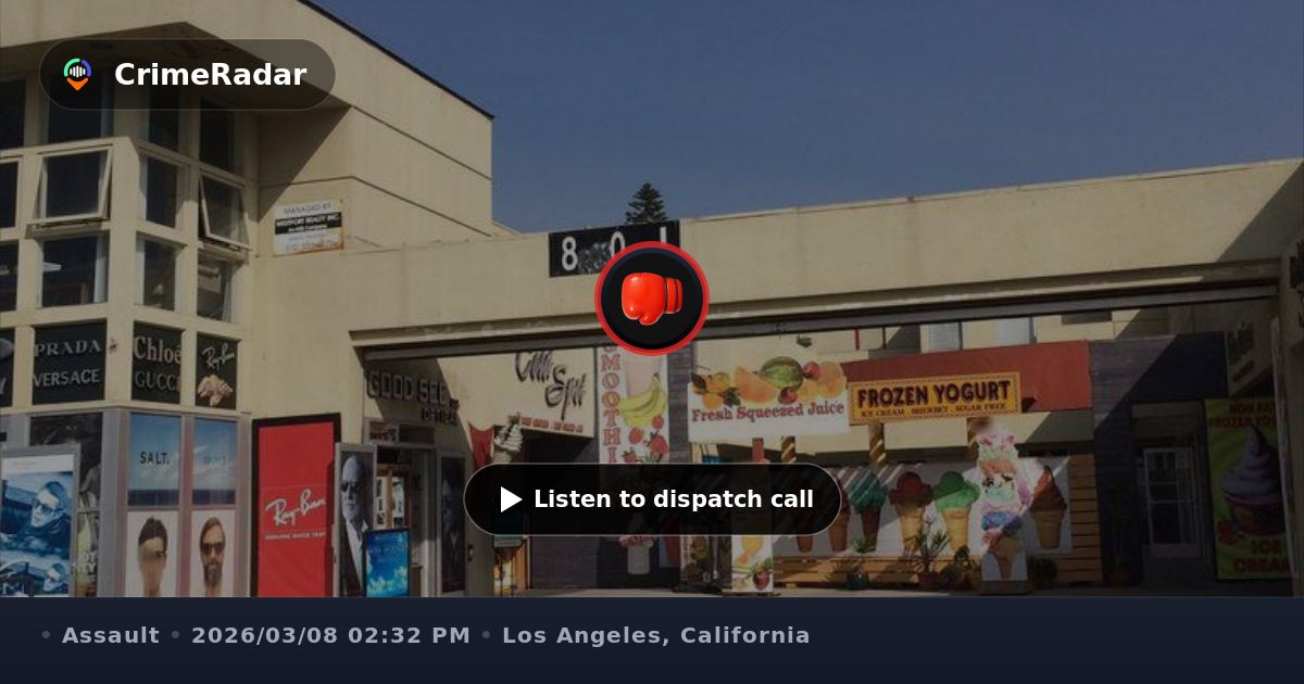 Group fight reported on Ocean Front Walk, Los Angeles CA | CrimeRadar