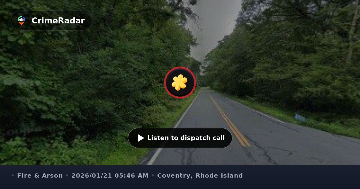 Fire crews battle structure fire near Harkney Hill Rd, Coventry RI ...