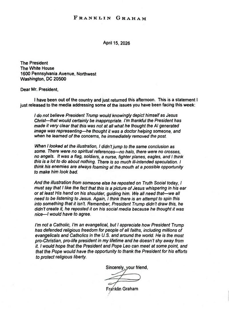 From Donald Trump Truth Social April 16, 2026 04:30 PM ET. - NewsBreak