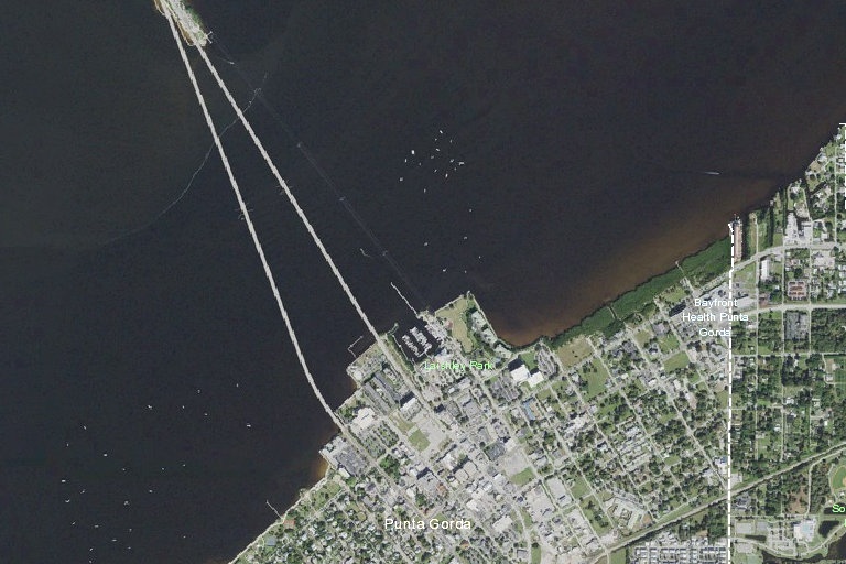 Toyota minivan disabled on bridge near Cross Harbor View, Punta Gorda ...