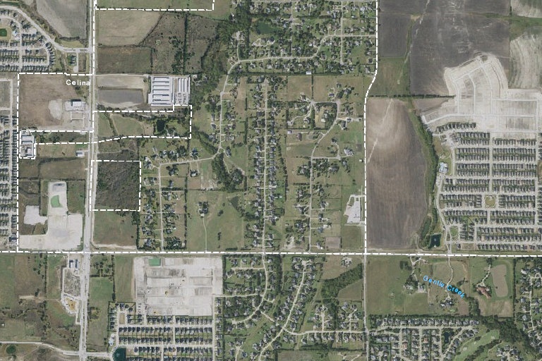 Construction vehicle causes power lines to fall and fire, Prosper TX ...