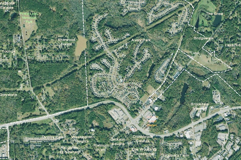 Deer spotted along roadside near Crossbrook Dr, Newnan GA | CrimeRadar